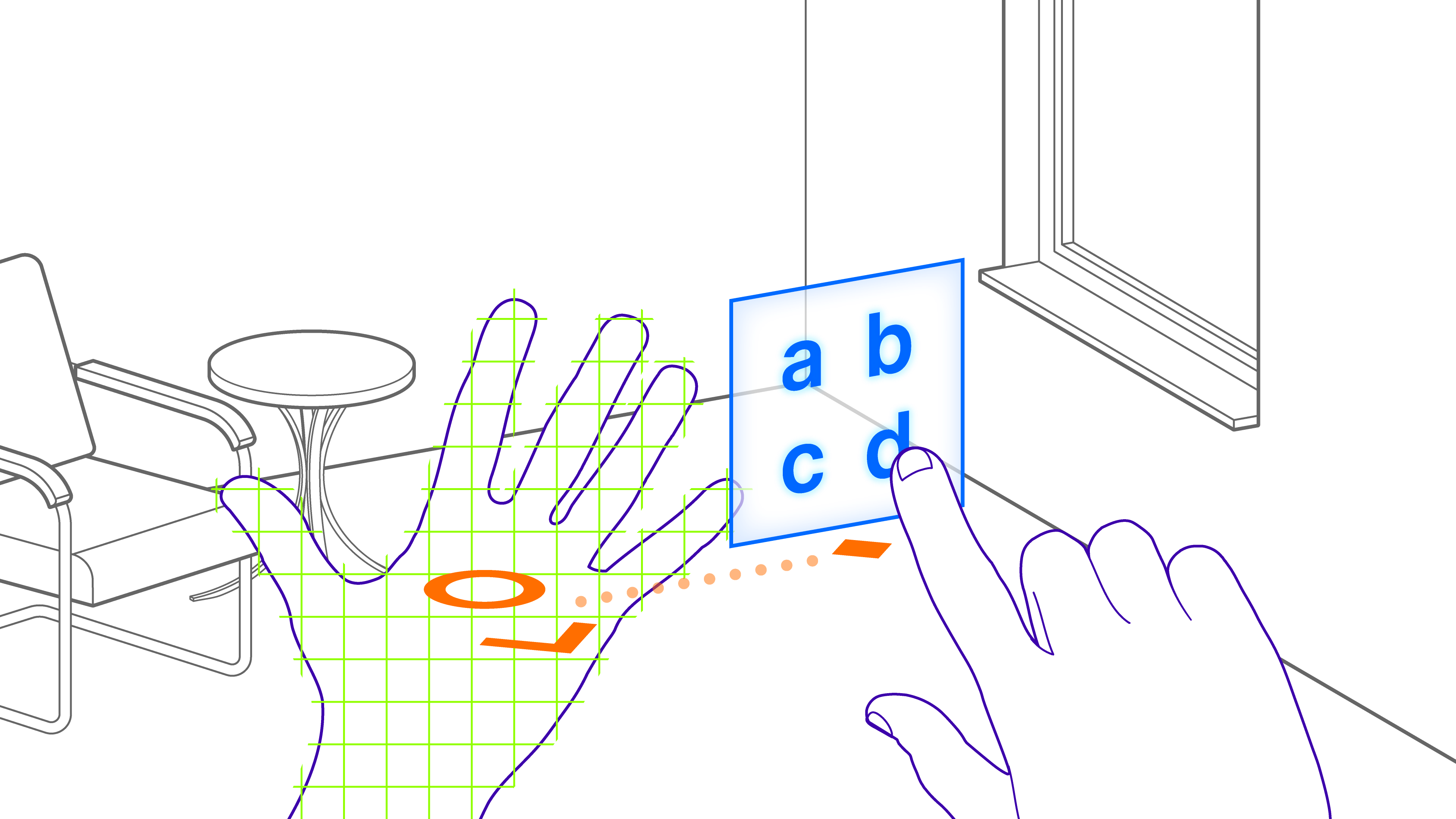 Hand/Palm Pop-up Pattern - AR Patterns